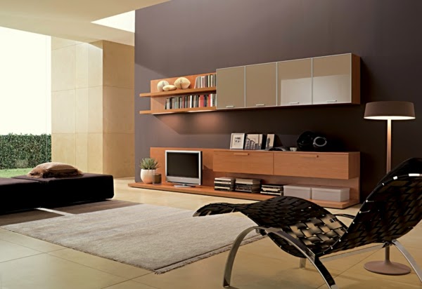 Salas con color chocolate - Colores en Casa