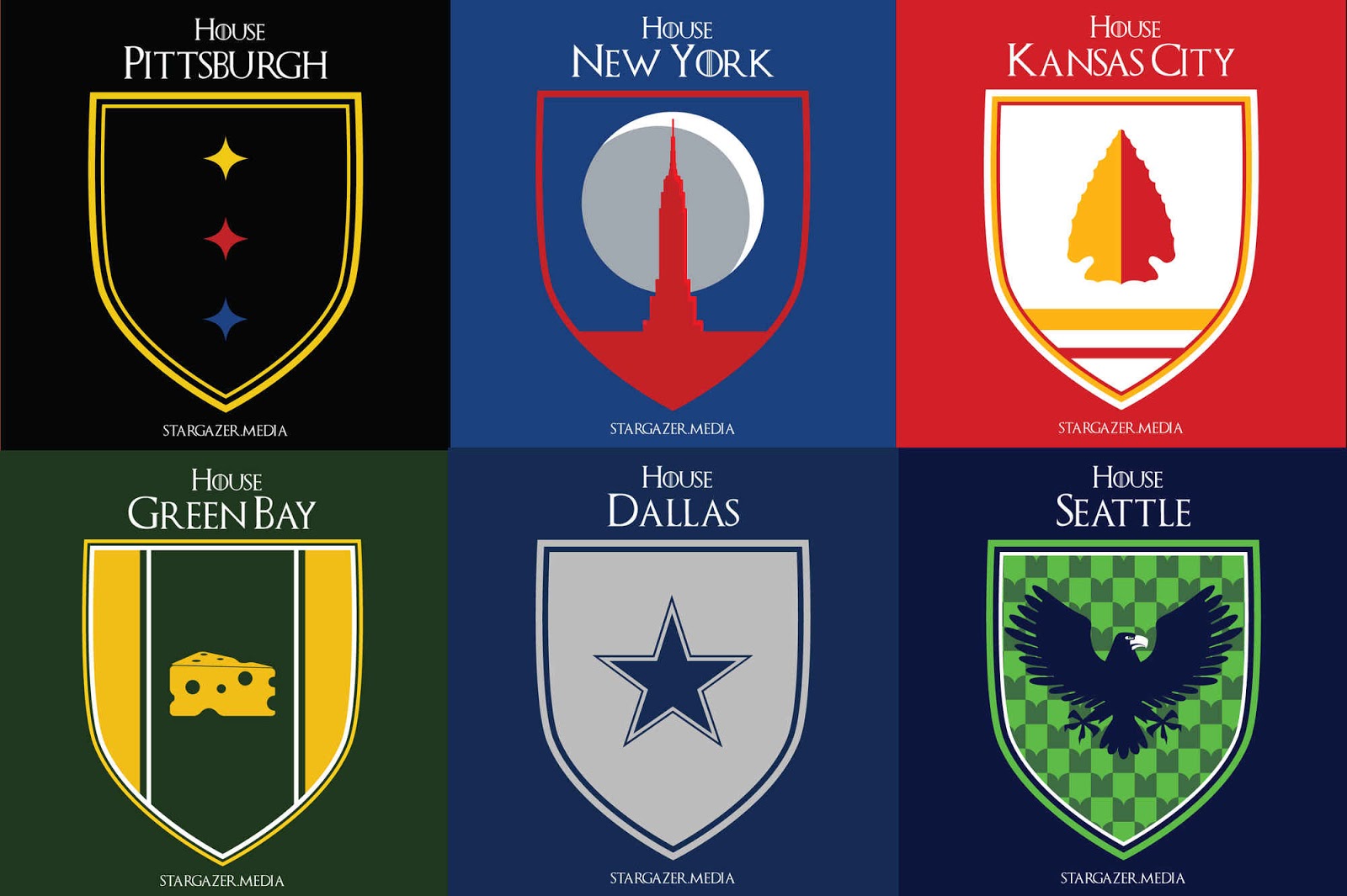 Heraldry: NFL Logos Reimagined As Heraldry