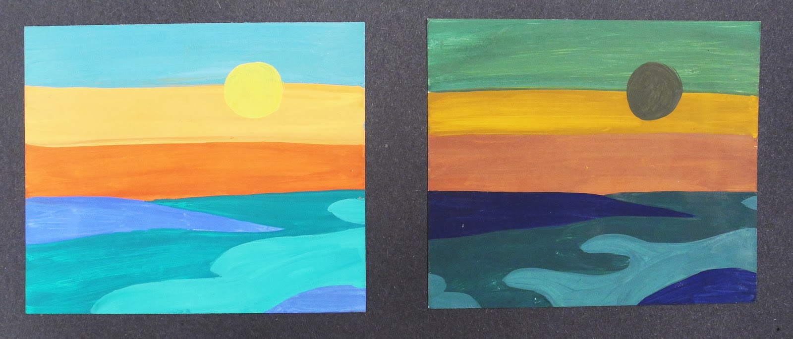 NWSA-2D Art: REFERENCE: Four levels of saturation