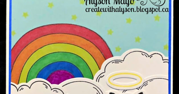 Create with Alyson: Rainbow Bridge card