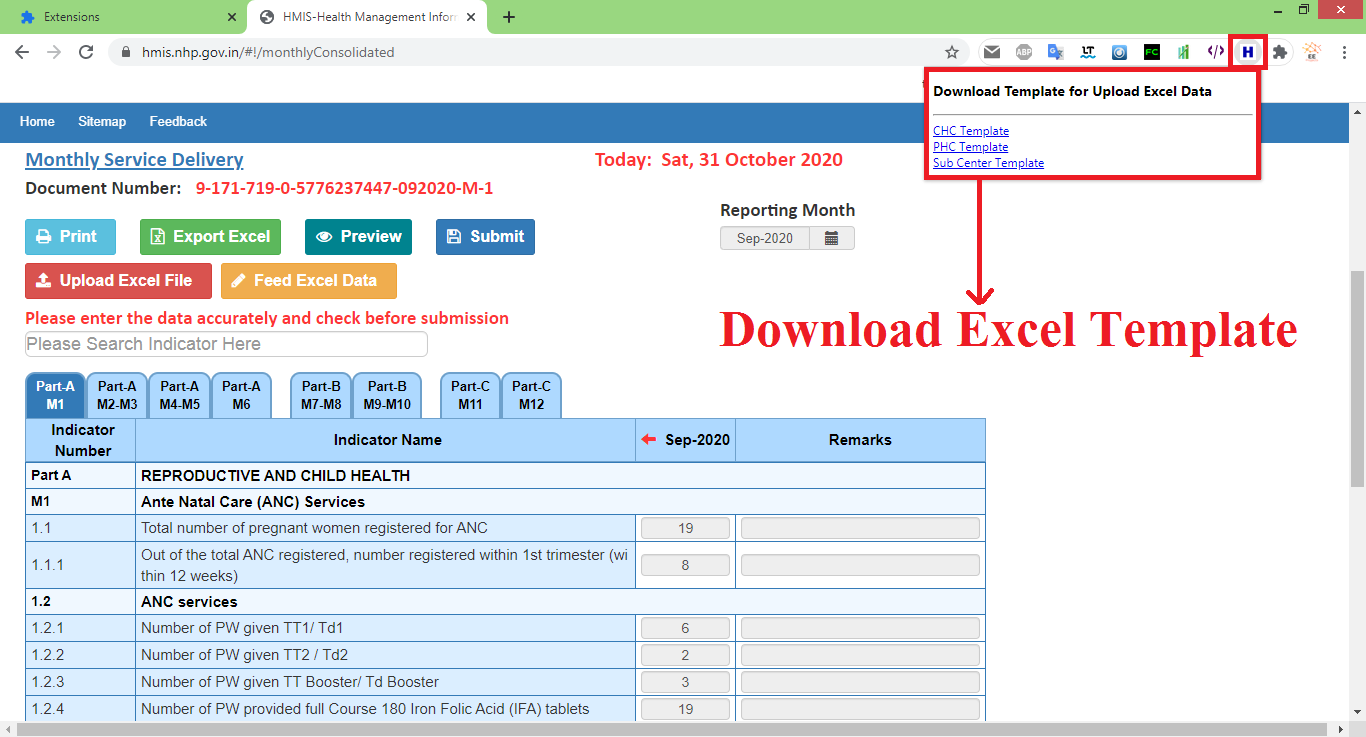 Data Entry Excel Template