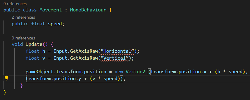 Unity - Basic Movement Scripting