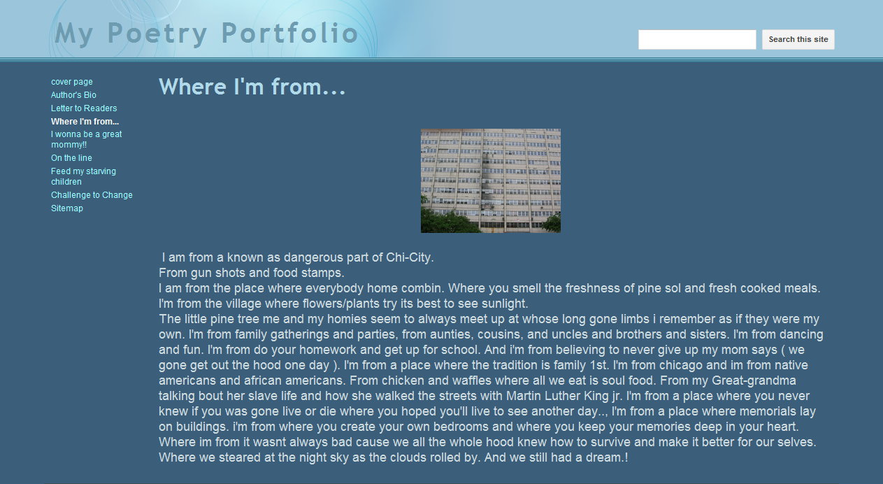 Student Teaching Portfolio: Social Justice Poetry