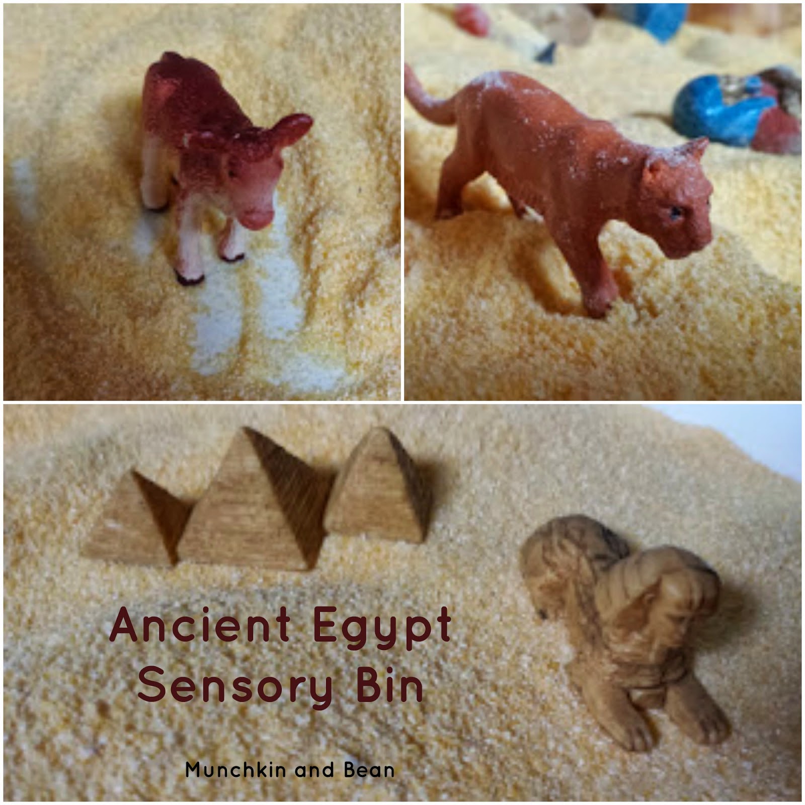 Munchkin and Bean: Ancient Egypt Sensory Bin