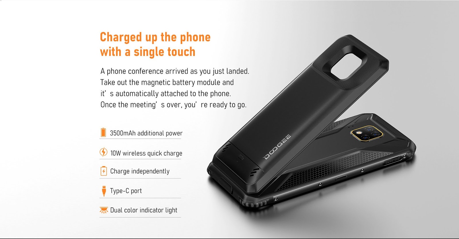Doogee S95 Pro, rugged smartphone with modular design