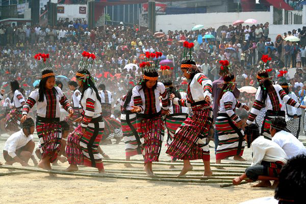 A Dance with Bamboo-- from the Land of Mizos