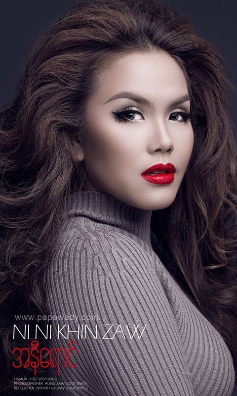 Celebrity of the Week - Ni Ni Khin Zaw New Album "RED" A Ni Yaung Cover Photoshoot