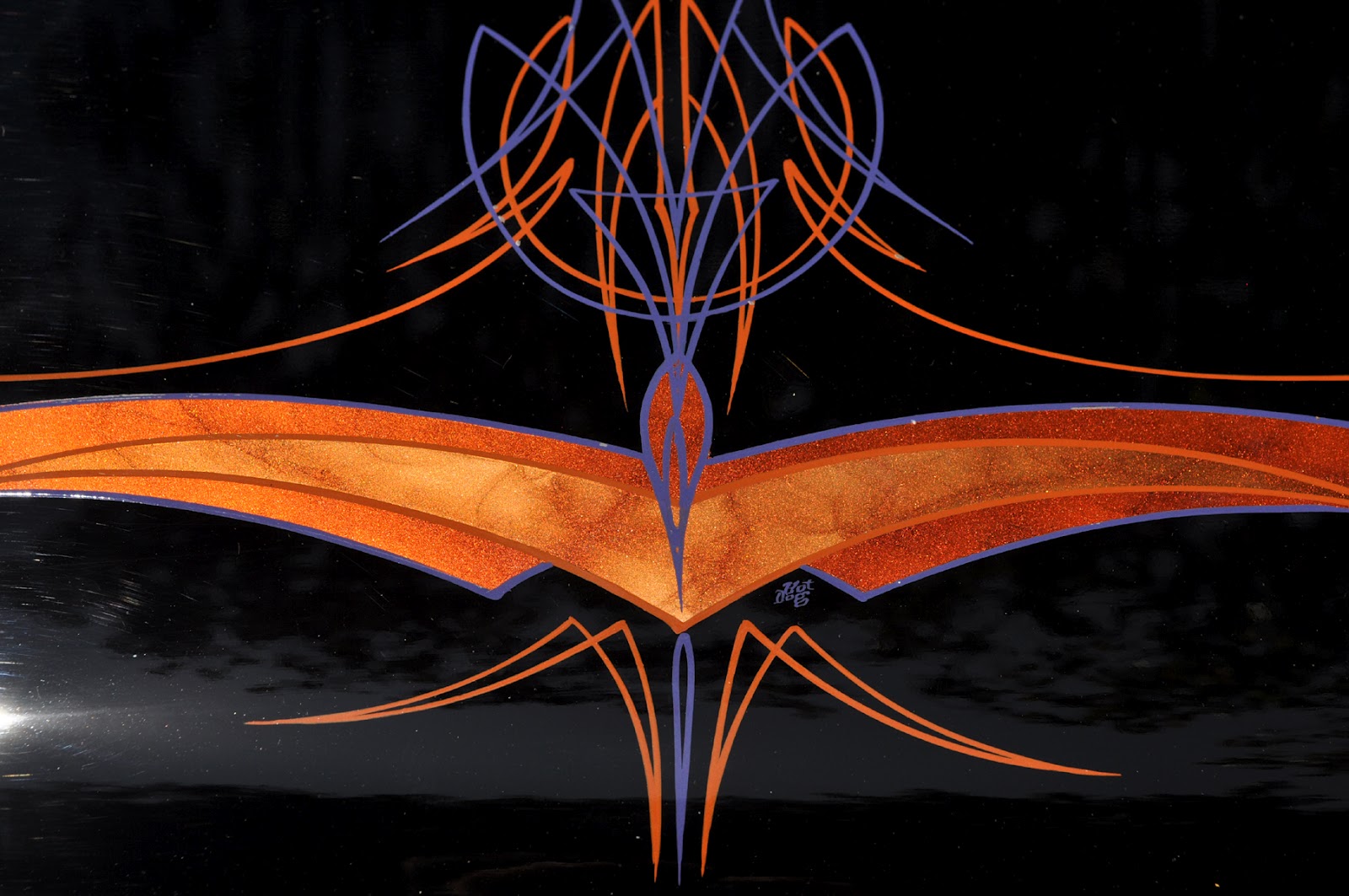 Just A Car Guy: cool pinstriping from the LA Roadster Show