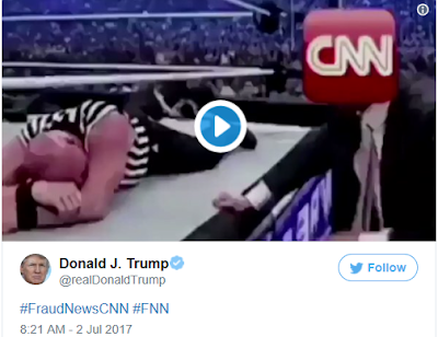 CNN reacts to Trump's WWE video
