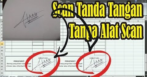 Cara Scan Tanda Tangan Tanpa Alat Scan - Tutorial Microsoft Office