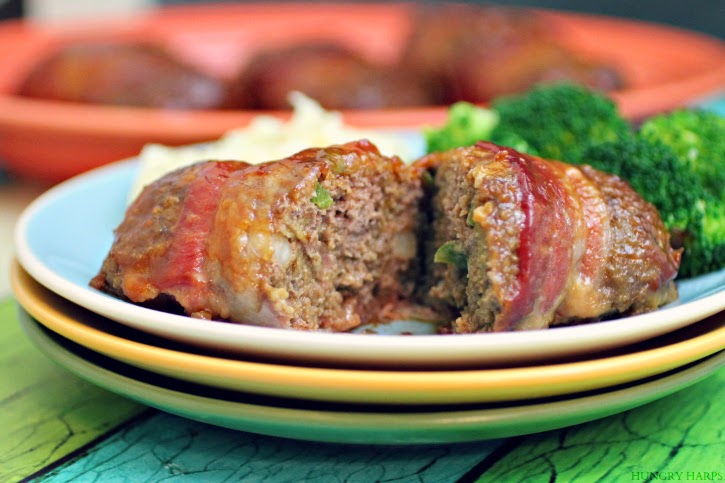 Hungry Harps: Bacon-Wrapped Maple & Brown Sugar Mini Meatloaves