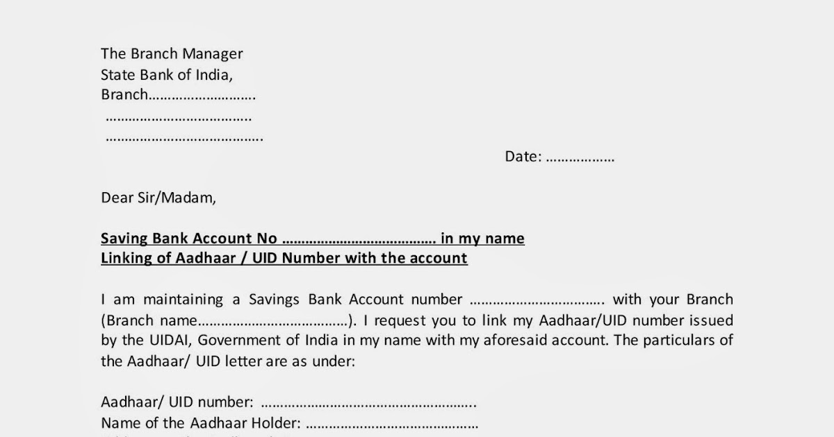 Linking SBI Bank Account with Aadhaar Card | Aadhaar Card Blog