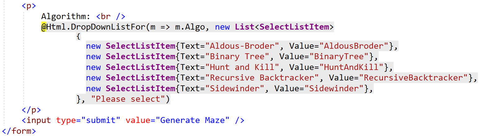 Jeremy Bytes: Building a Web Front-End to Show Mazes in ASP.NET Core MVC