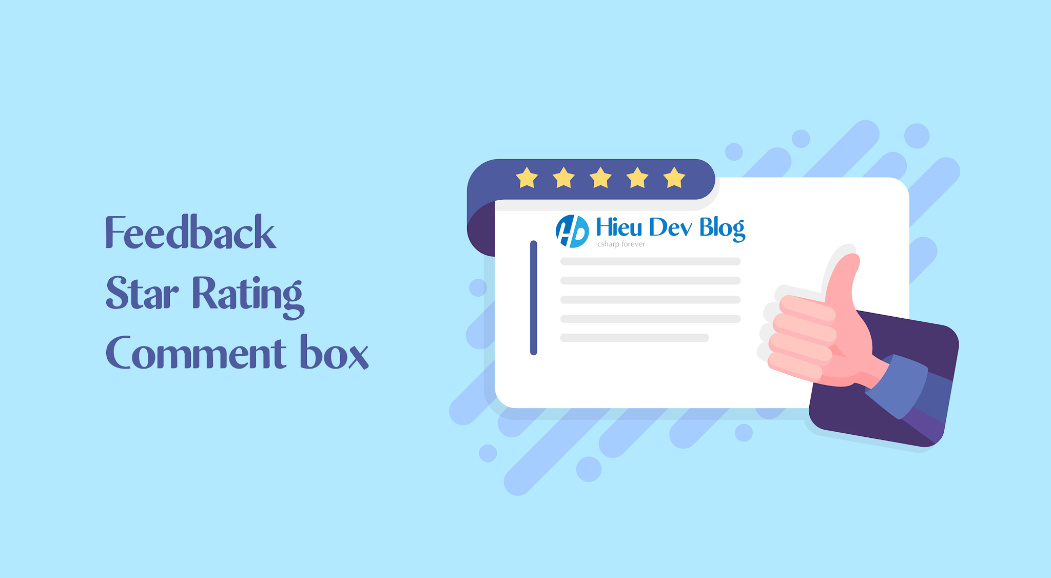 Tạo feedback với Star Rating & Comment Box trong ASP.NET Core MVC