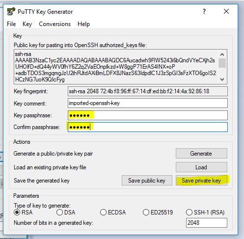 convert .pem file to .ppk using puttygen - AWS | JAVAbyNATARAJ