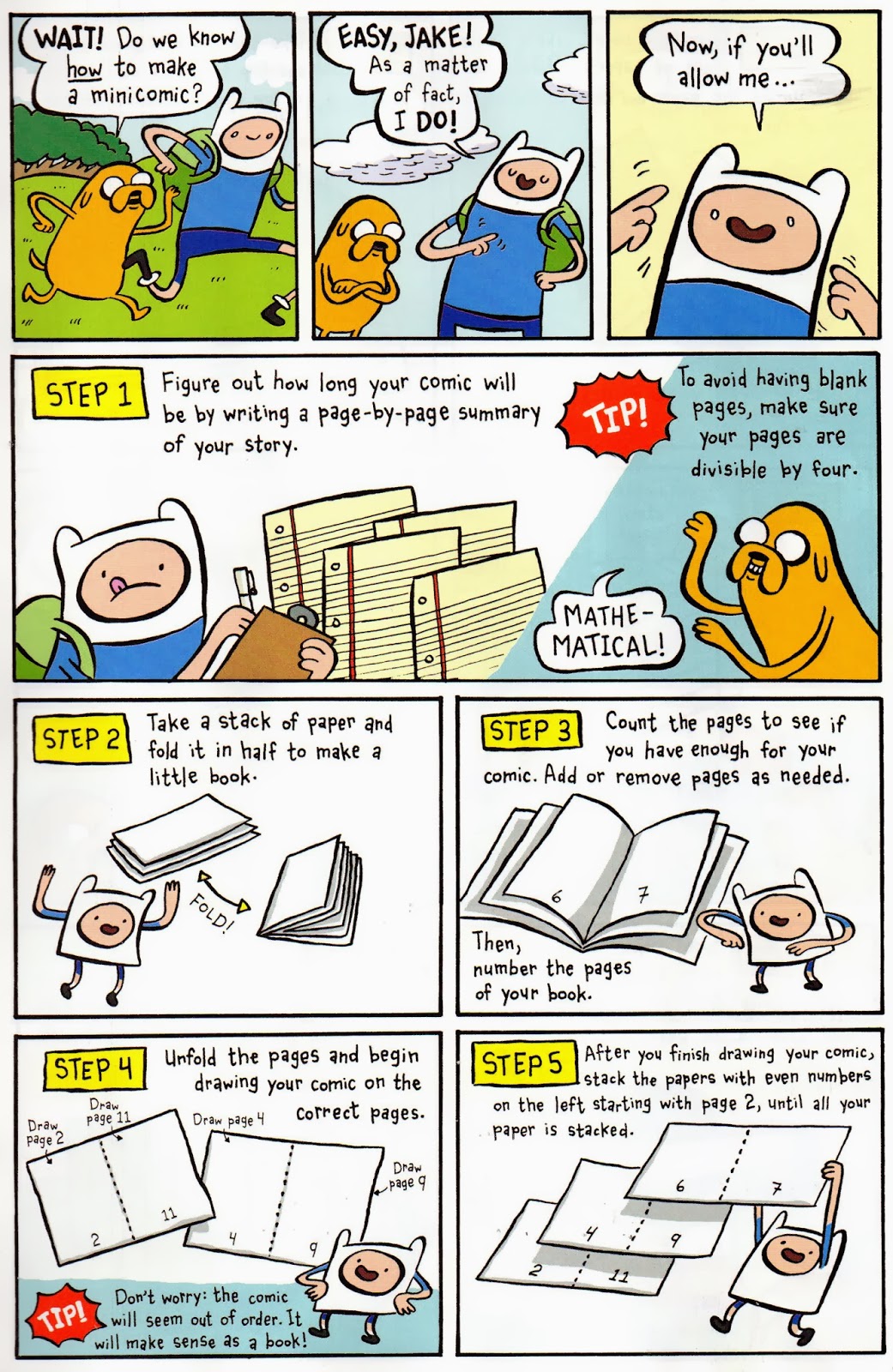 FRED EGG COMICS HOW TO MAKE COMICS THE ADVENTURE TIME WAY