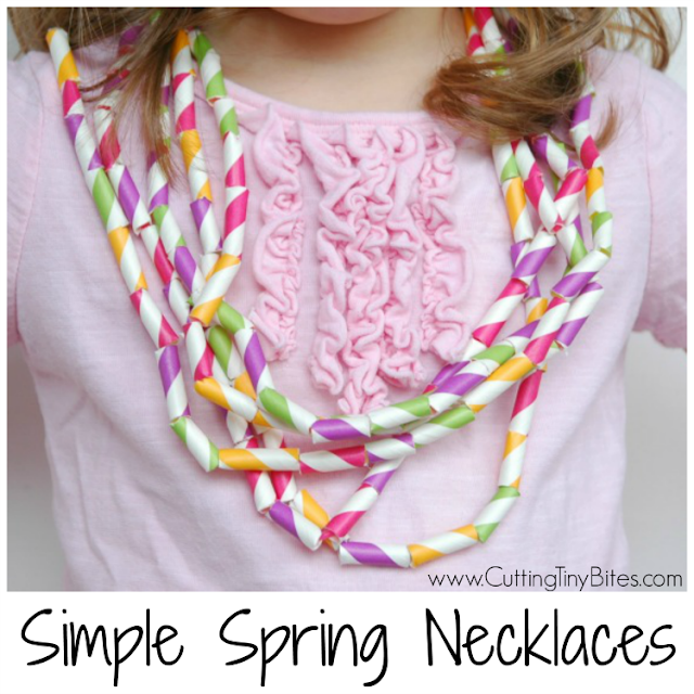 Simple Spring Necklaces | What Can We Do With Paper And Glue