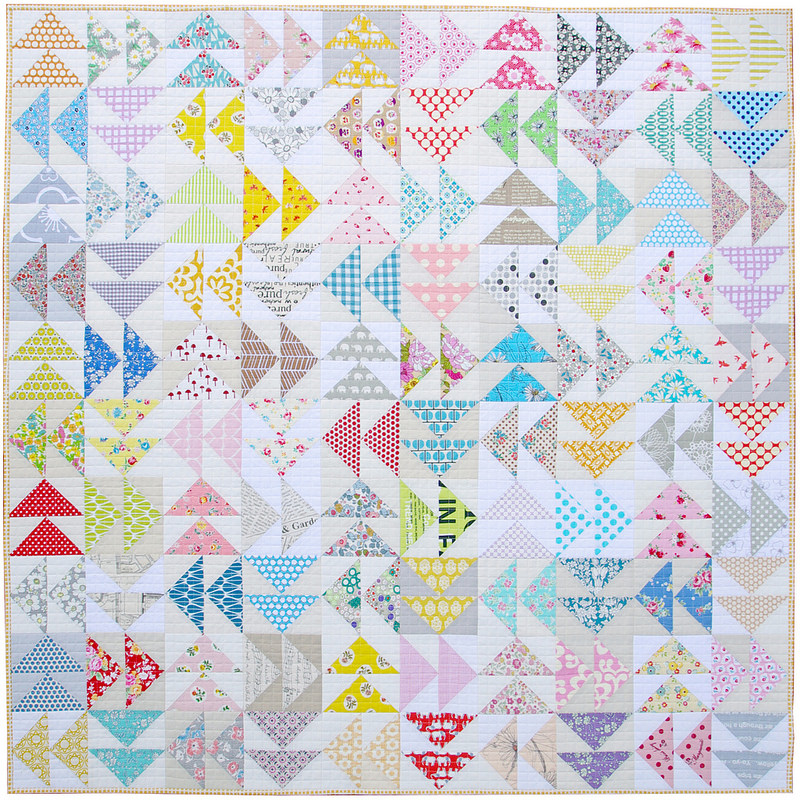Red Pepper Quilts: Double Flying Geese Quilt - A Finished Quilt
