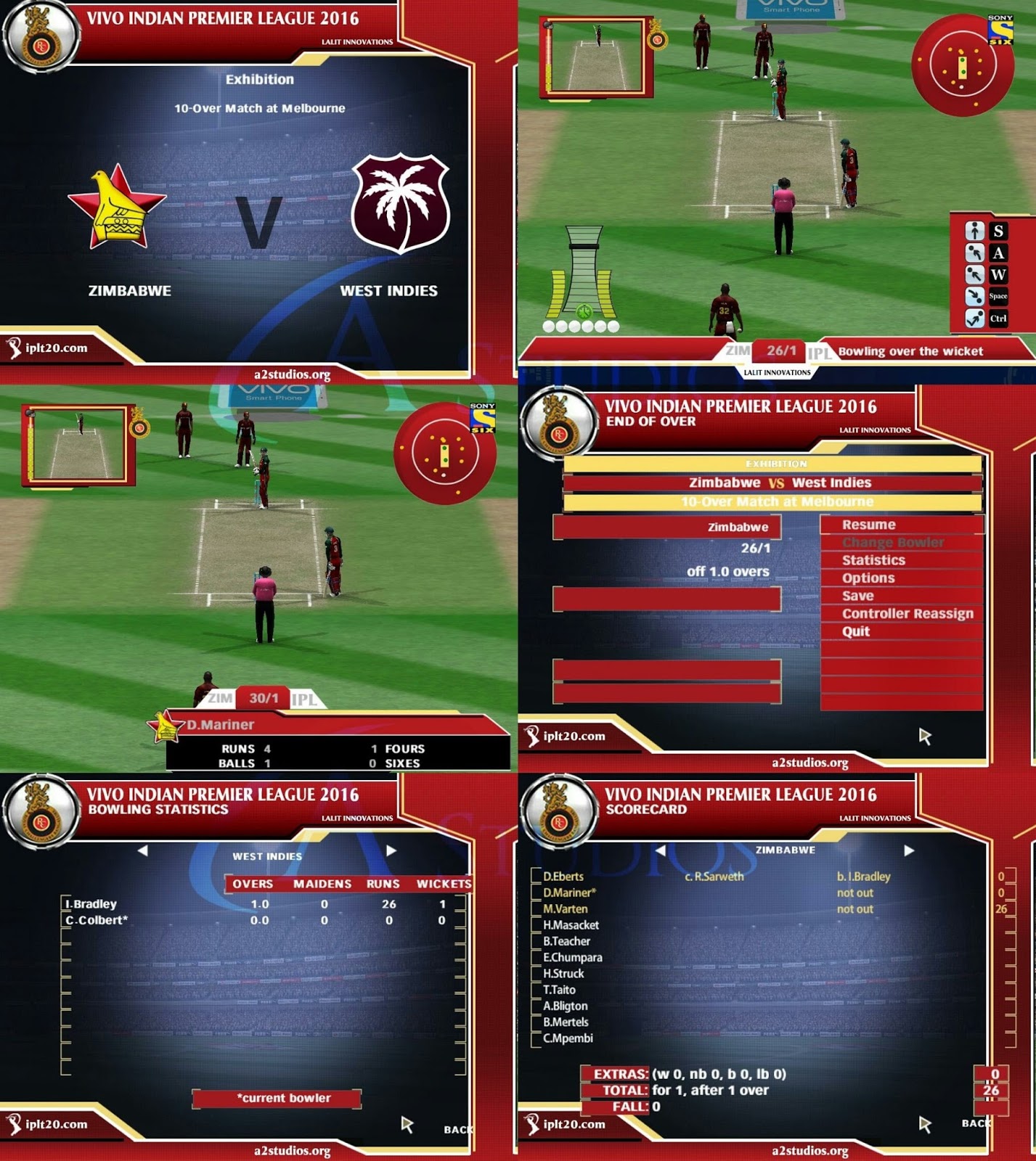 ROYAL CHALLENGERS BANGALORE OVERLAY + MENU 2016