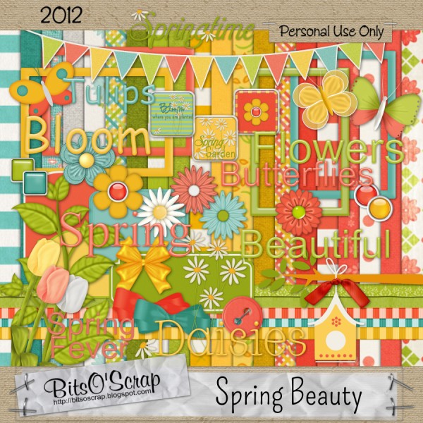 Bits O'Scrap: Spring Beauty Freebie