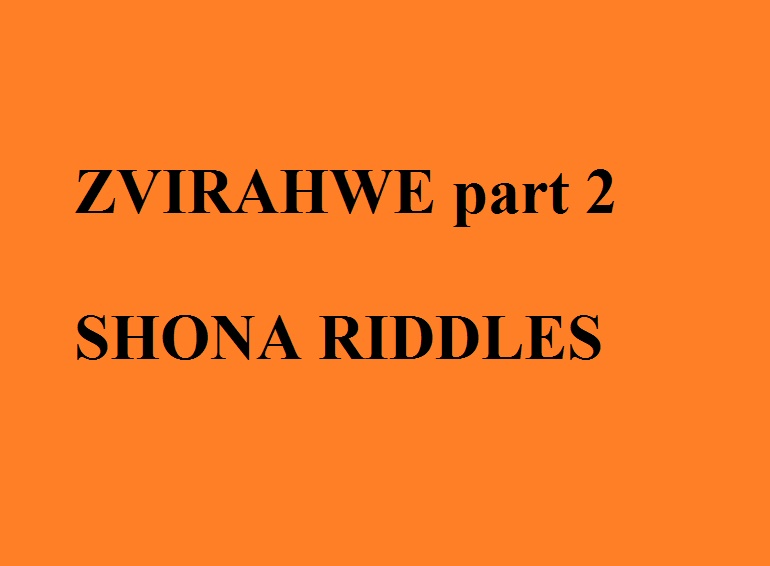 ZVIRAHWE Part 2 (Shona Riddles)