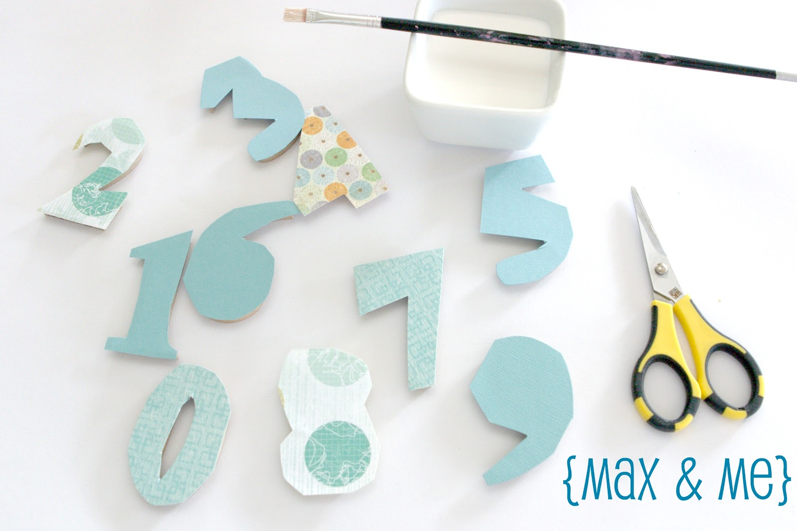 Max & Me: DIY Number Magnets