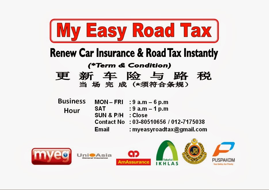 Kiosk MYEG PUCHONG : Renew Car Insurance & Roadtax Puchong Area : MY ...