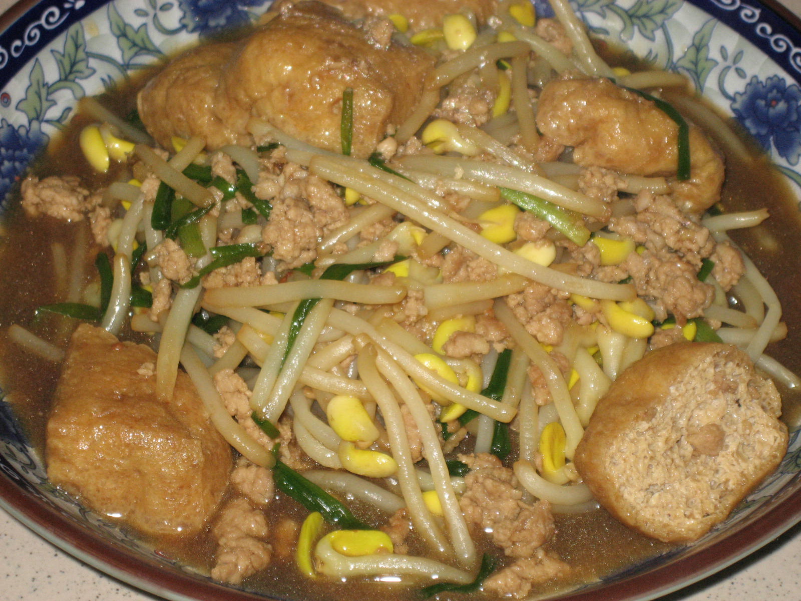 Belly Good Cooking: Stir Fry Taugeh With Tofu Pok