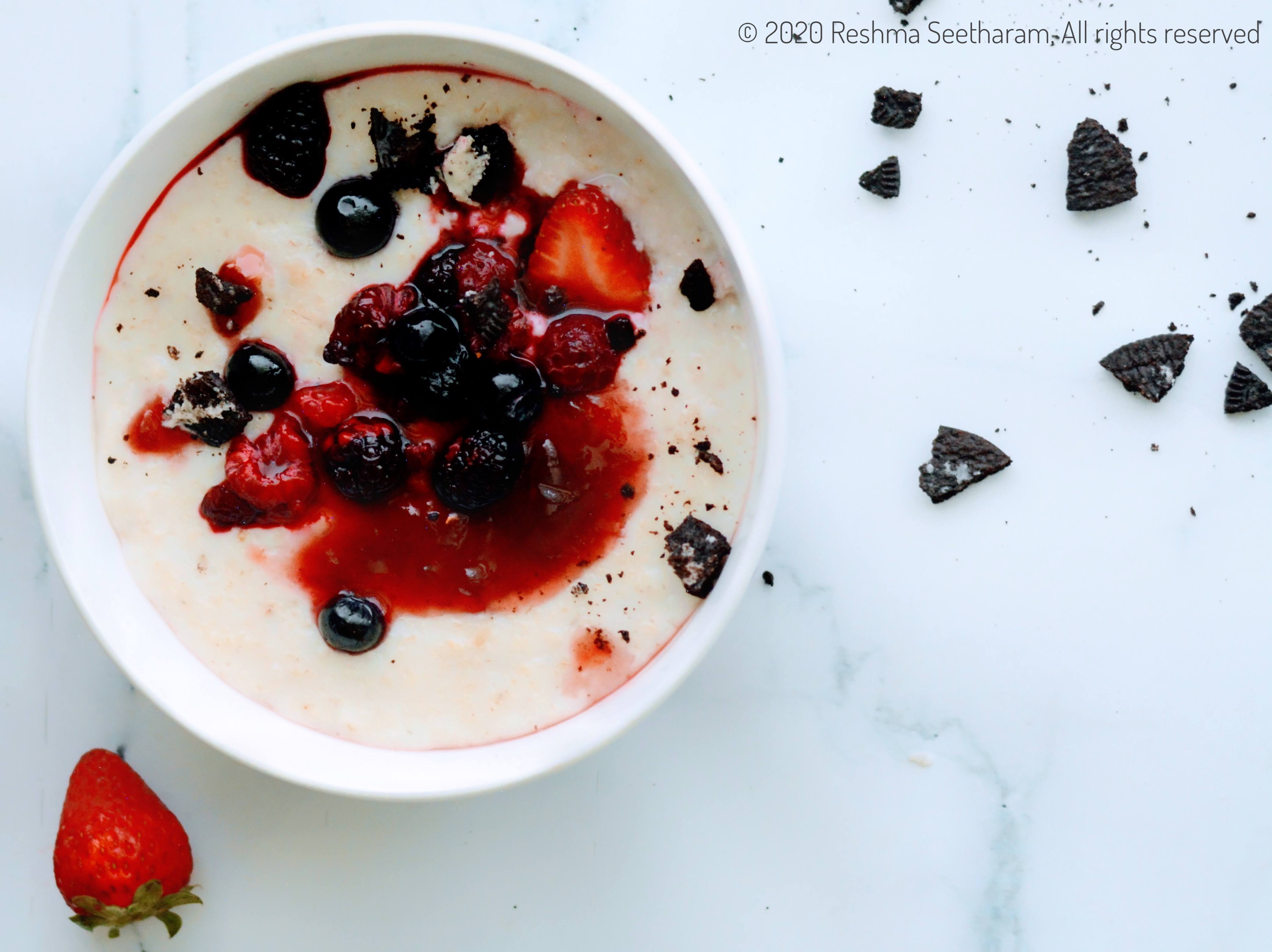 Berry Oreo Oats