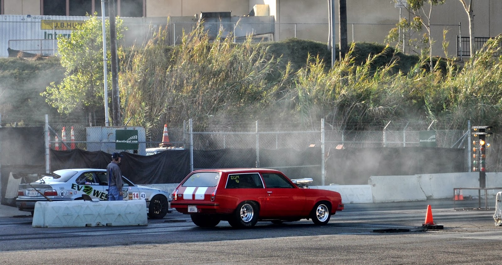 Just A Car Guy: drag racing at Qualcomm Stadium, during Eurofest ...