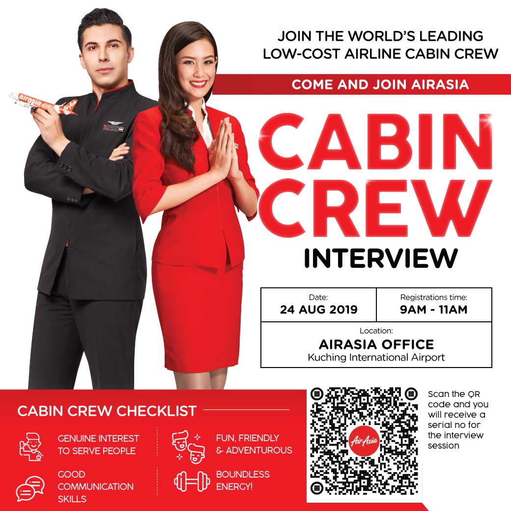 Fly Gosh: Air Asia Cabin Crew Recruitment - Walk in interview
