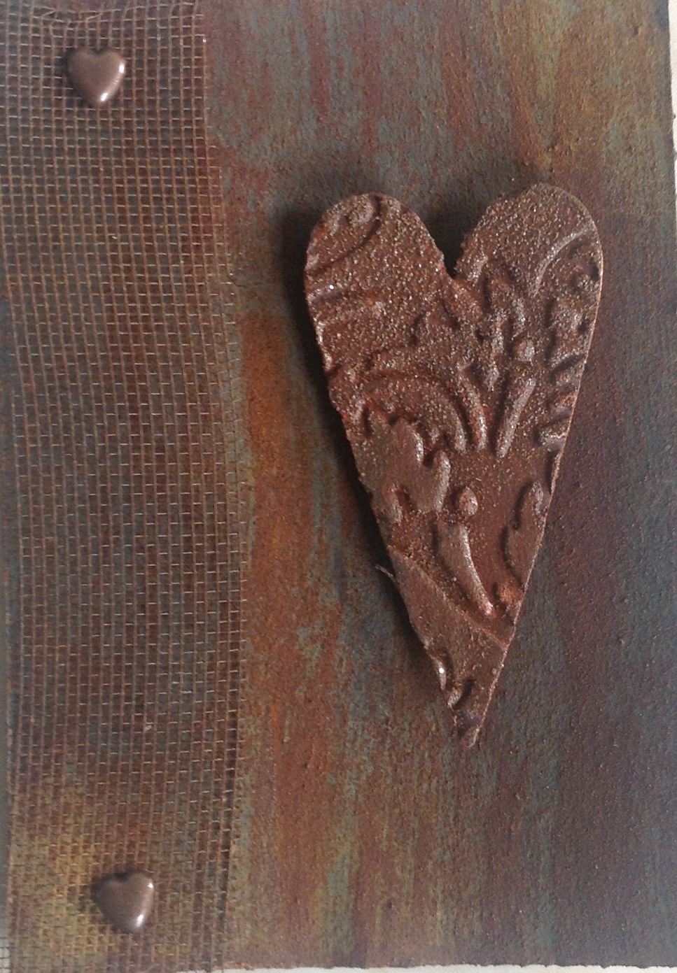 Adrienne's Art Garden: My rusty heart ATC