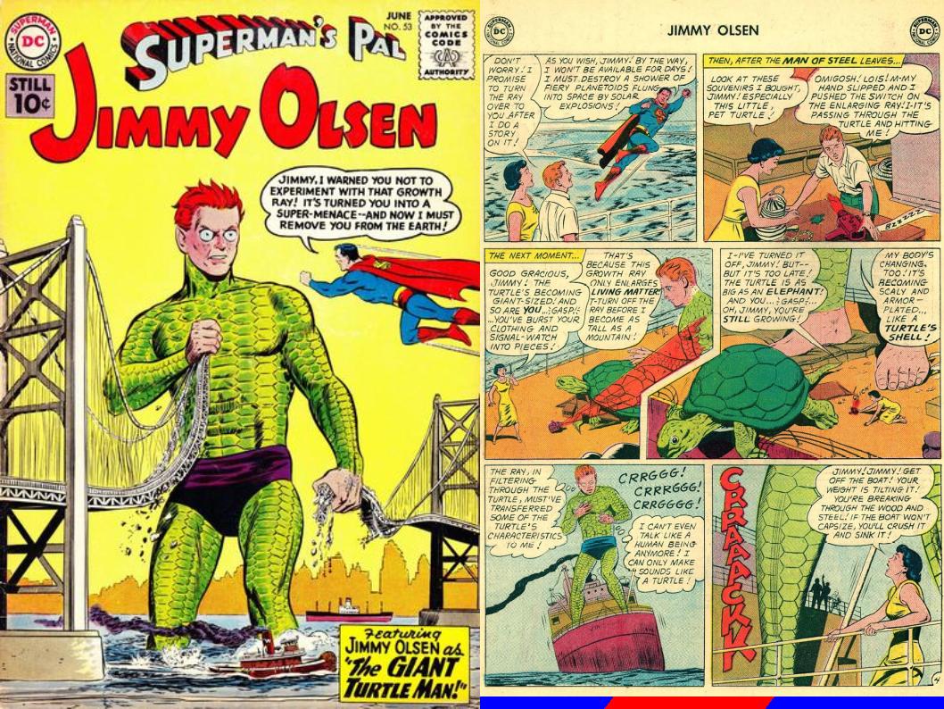 Dave's Comic Heroes Blog: A Pair Of Giant Jimmy Olsen Transformations