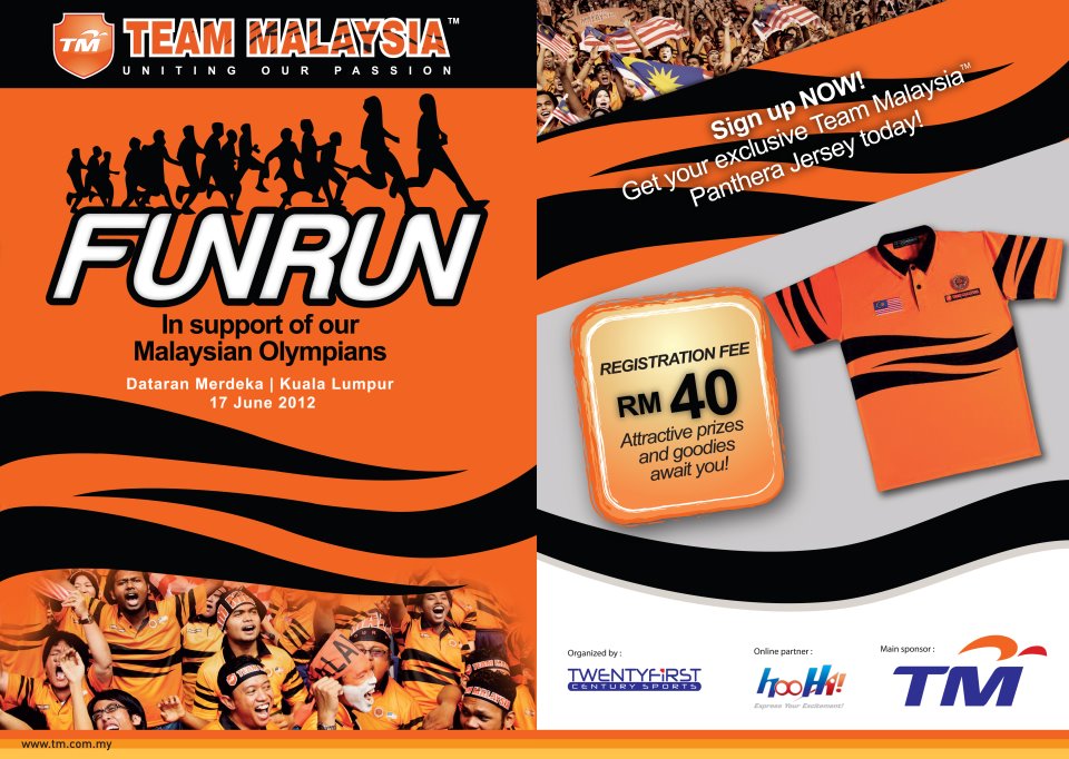 Penonton: Team Malaysia Fun Run 2012