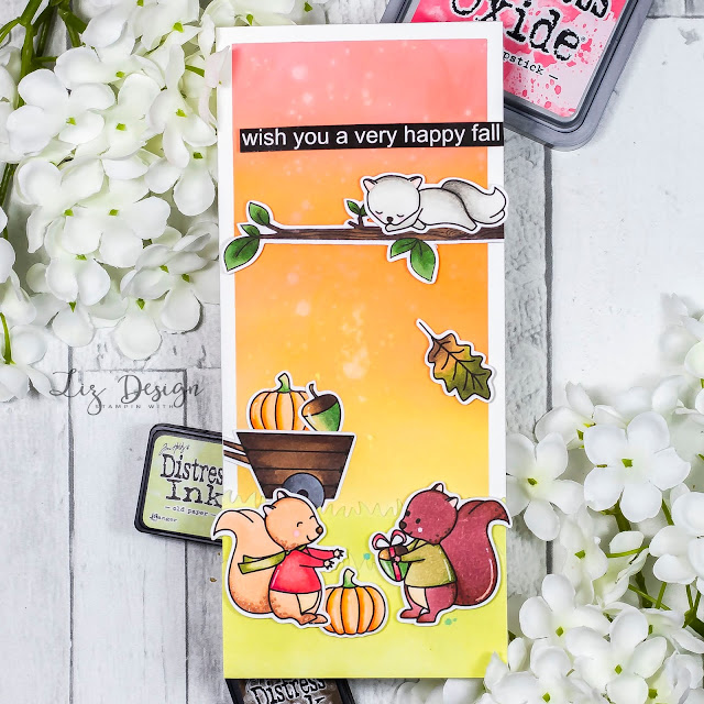 Stampin with Liz Design: Stampin with Liz Design: Fall in Love Card!