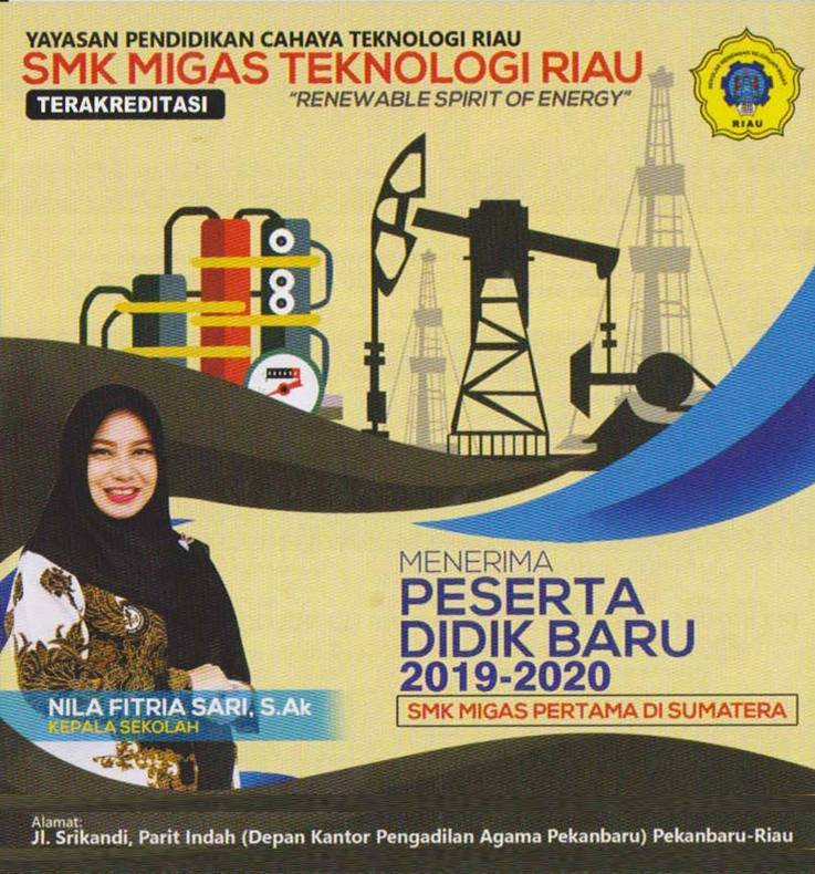PENDAFTARAN SISWA SISWI BARU SMK MIGAS TEKNOLOGI RIAU TAHUN 2019-2020