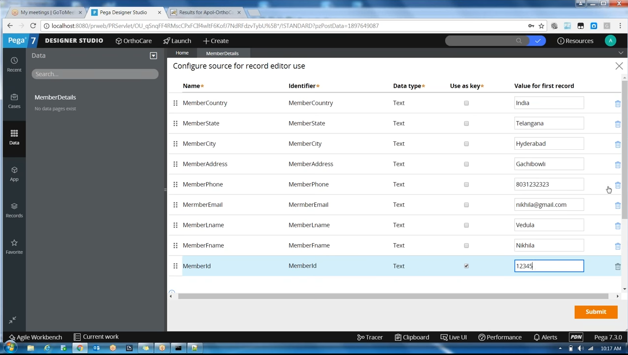 Saravanan's Blog: Data class and Work class in Pega