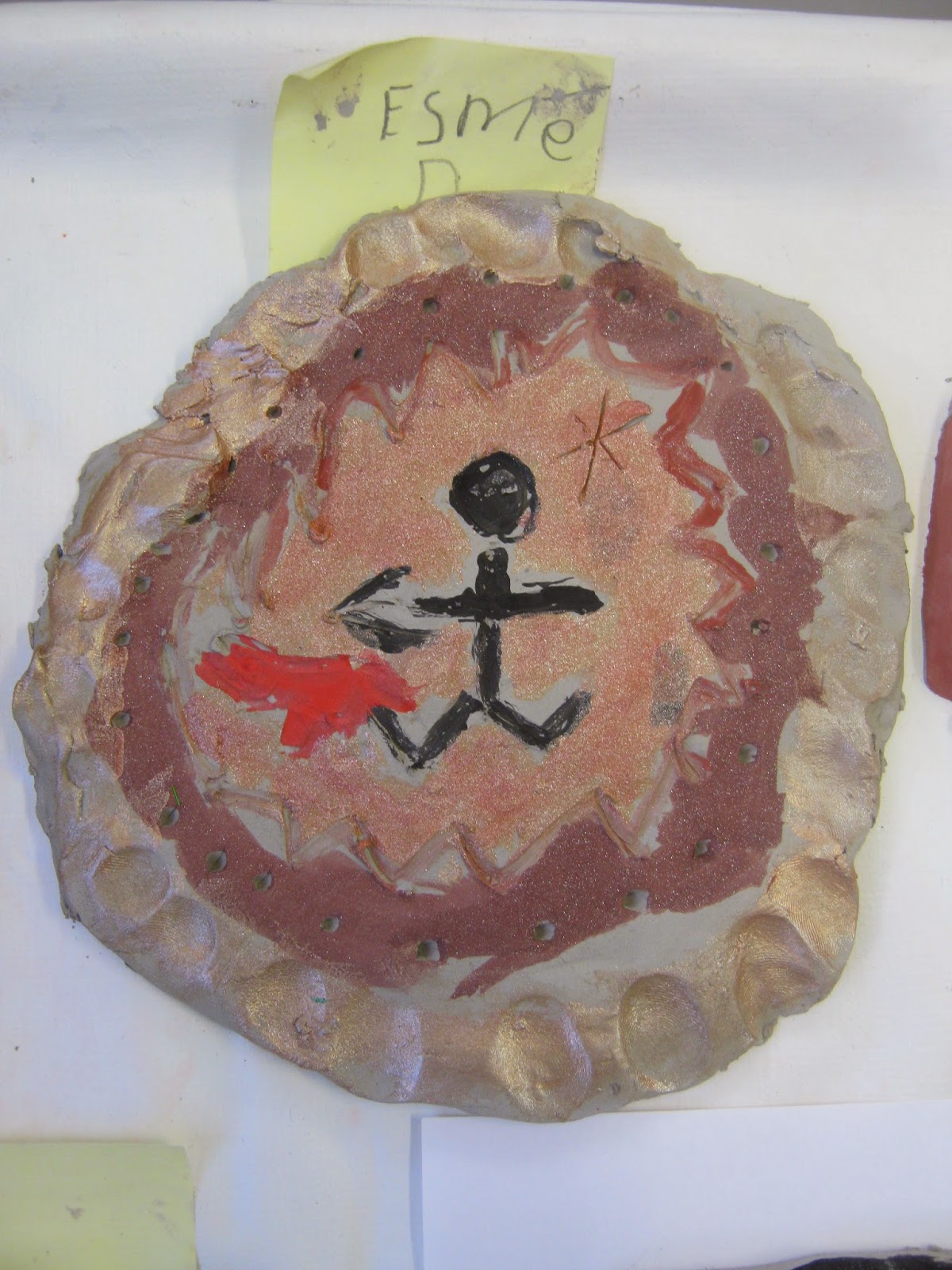 Class 2 Blog: Finished Cave Paintings on Clay!