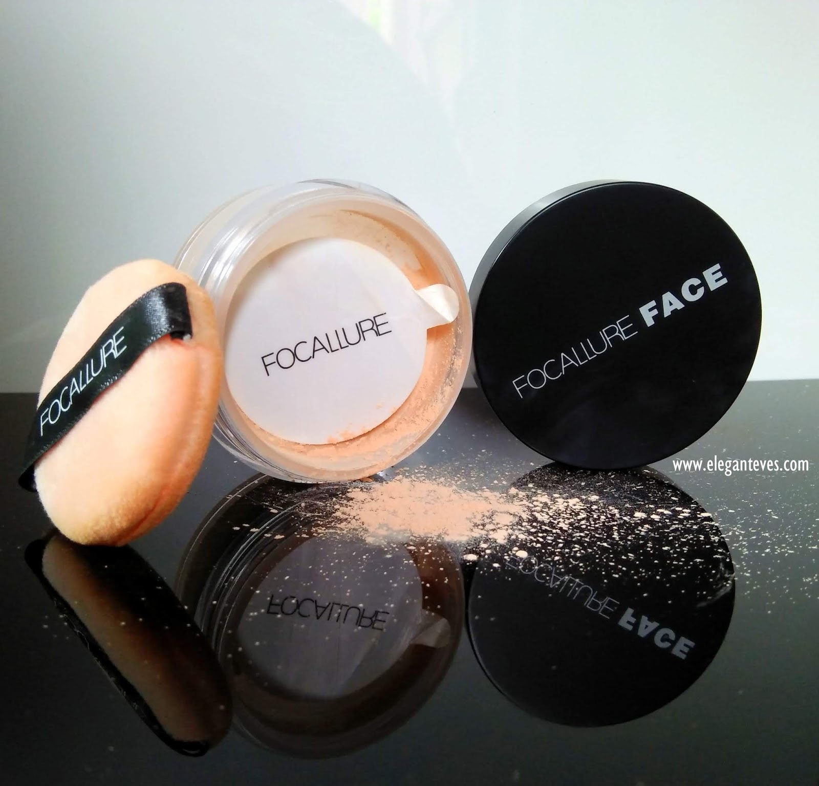 Focallure Loose Powder 02 Review, Swatches - Elegant Eves