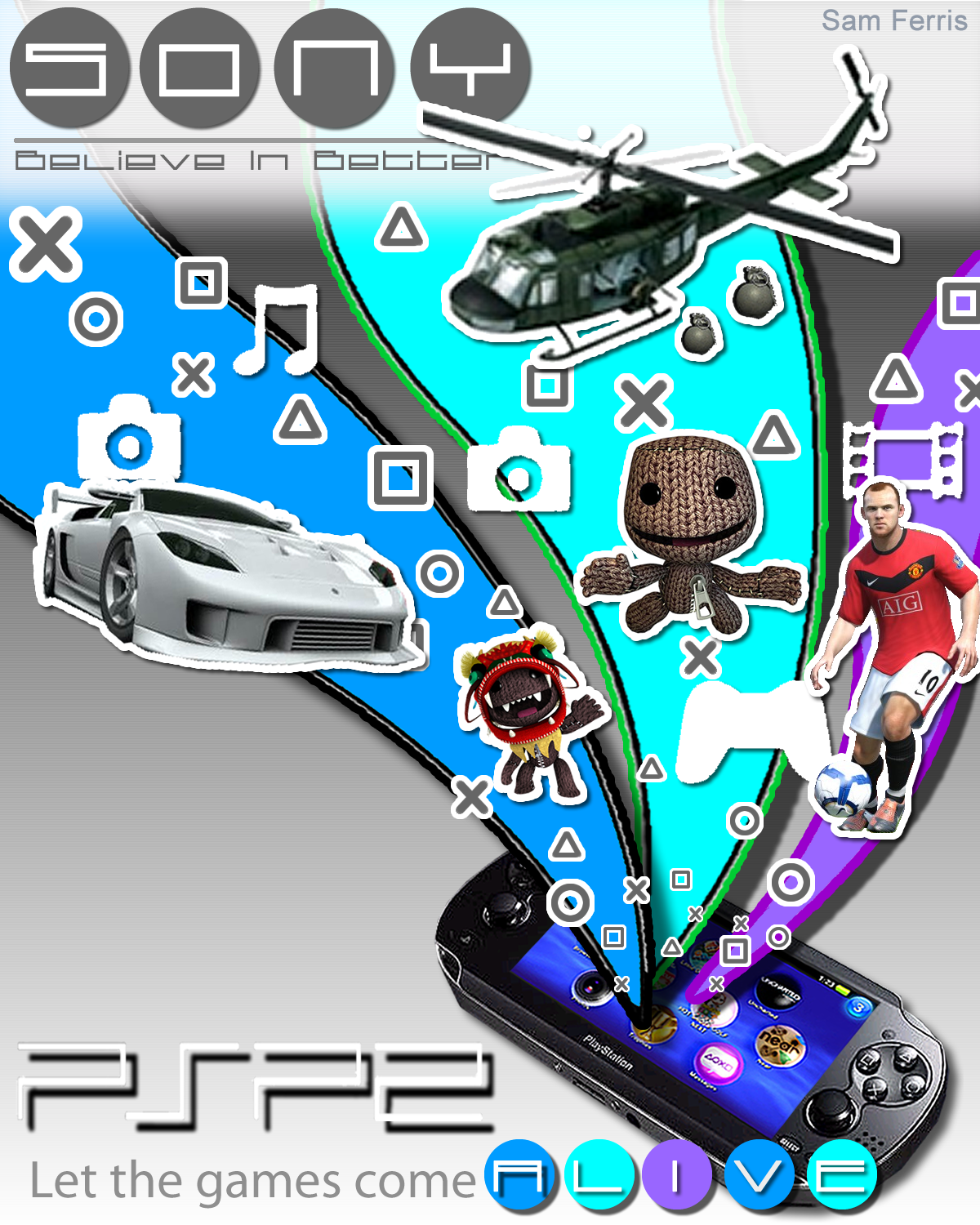 Product Design Year 10: Sony PSP2 Poster