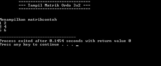 Contoh Program Dengan Array Dua Dimensi Dalam C