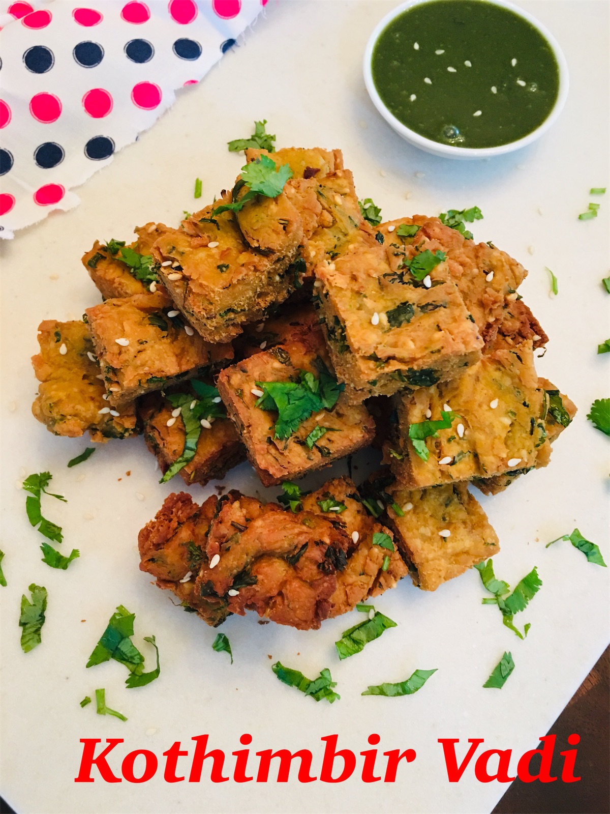 Maharashtra - Kothimbir Vadi - From Sushma's Kitchen