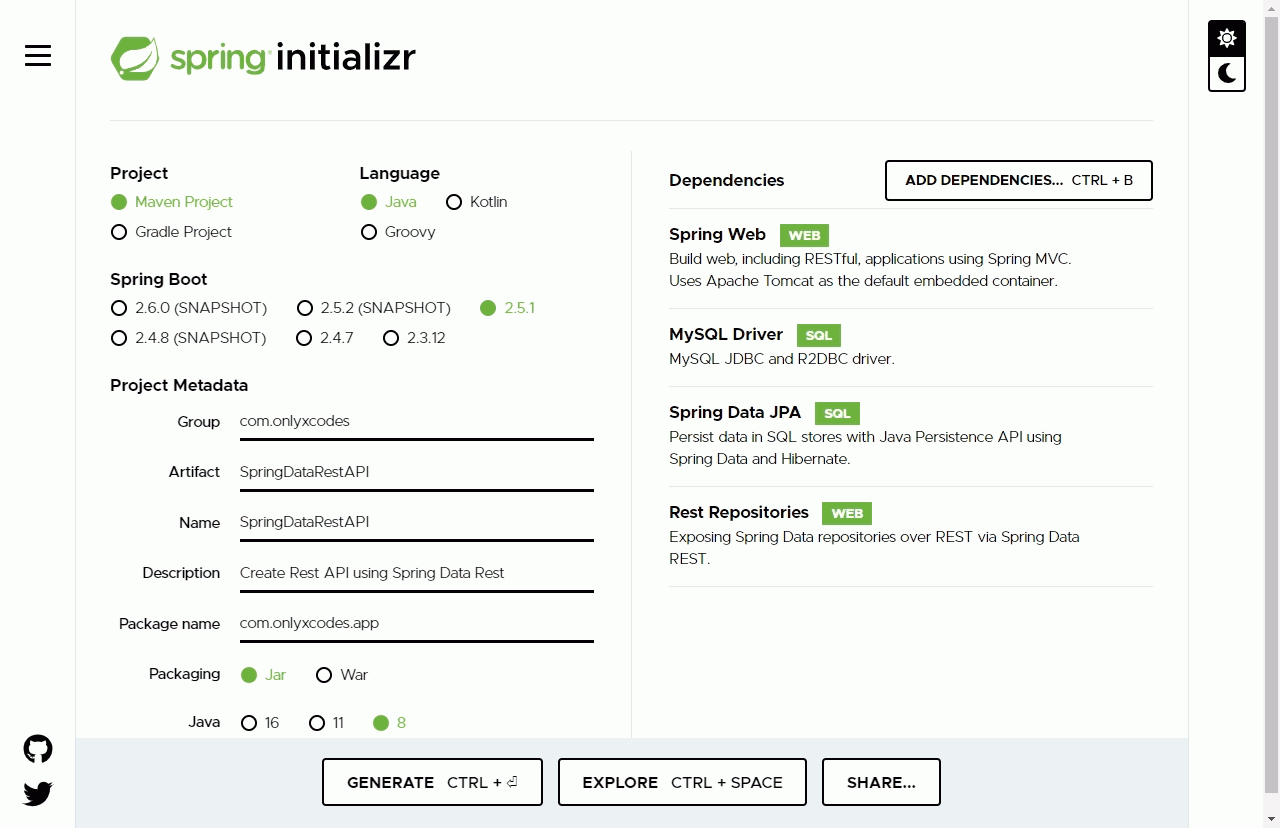 spring boot restful web services json example - free download