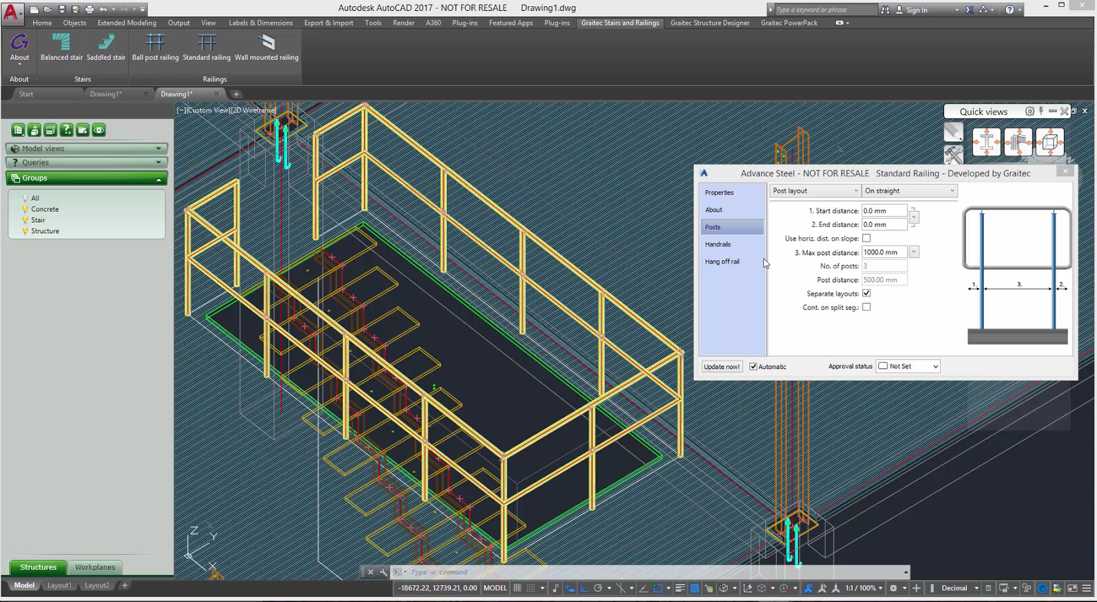 Revit Add-Ons: Railing Designer for Advance Steel