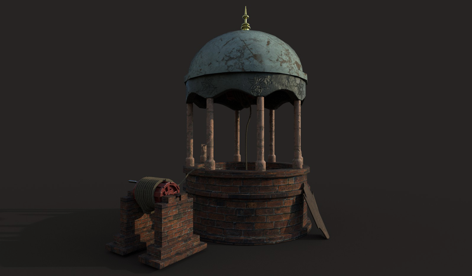 Ritika_Artist: Environment Prop ( Well ) Modelling and Texturing