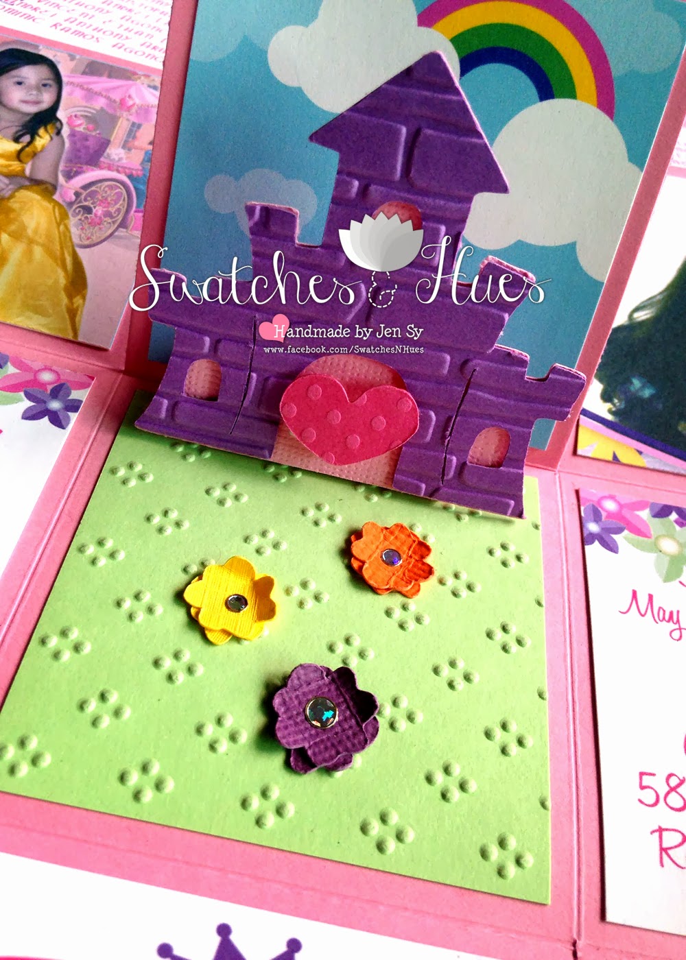 Swatches & Hues : Handmade with TLC: Pop box invitation for a 7th ...