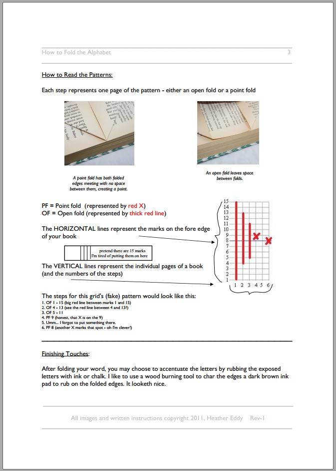 How to Fold Block Alphabet Letters