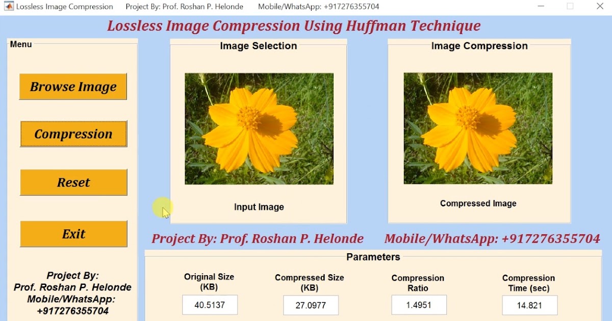 Matlab Code For Image Compression Using Huffman Algorithm Full Project Source Code ~ Matlab Projects
