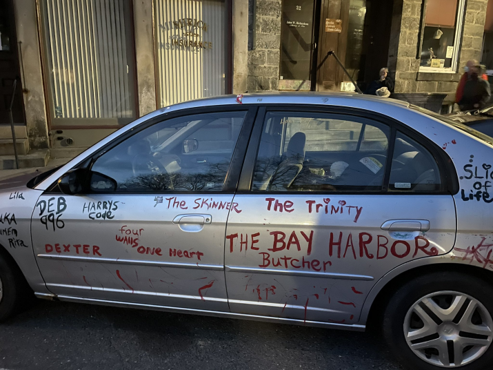 Dexter Daily The No 1 Dexter Community Website This ‘strange Car Was Parked By A Dexter