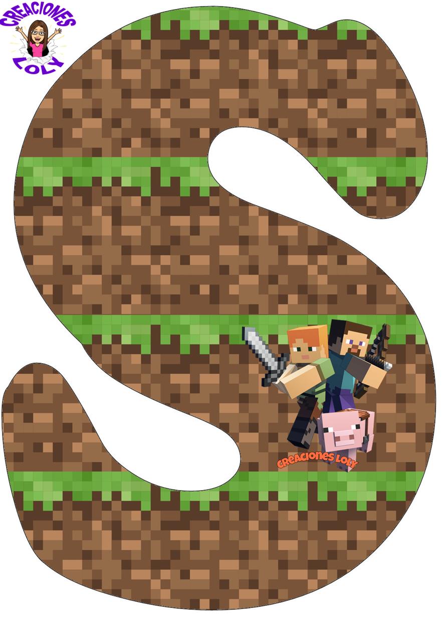 Creaciones Loly: Abecedario Alfabeto Completo Español Minecraft